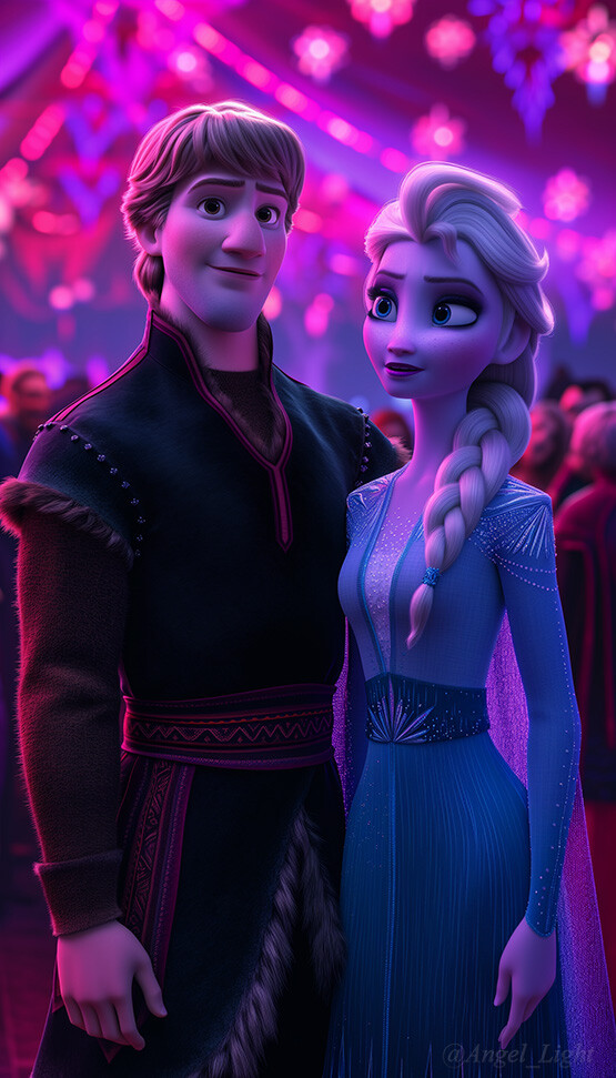 ArtStation - Elsa and Kristoff