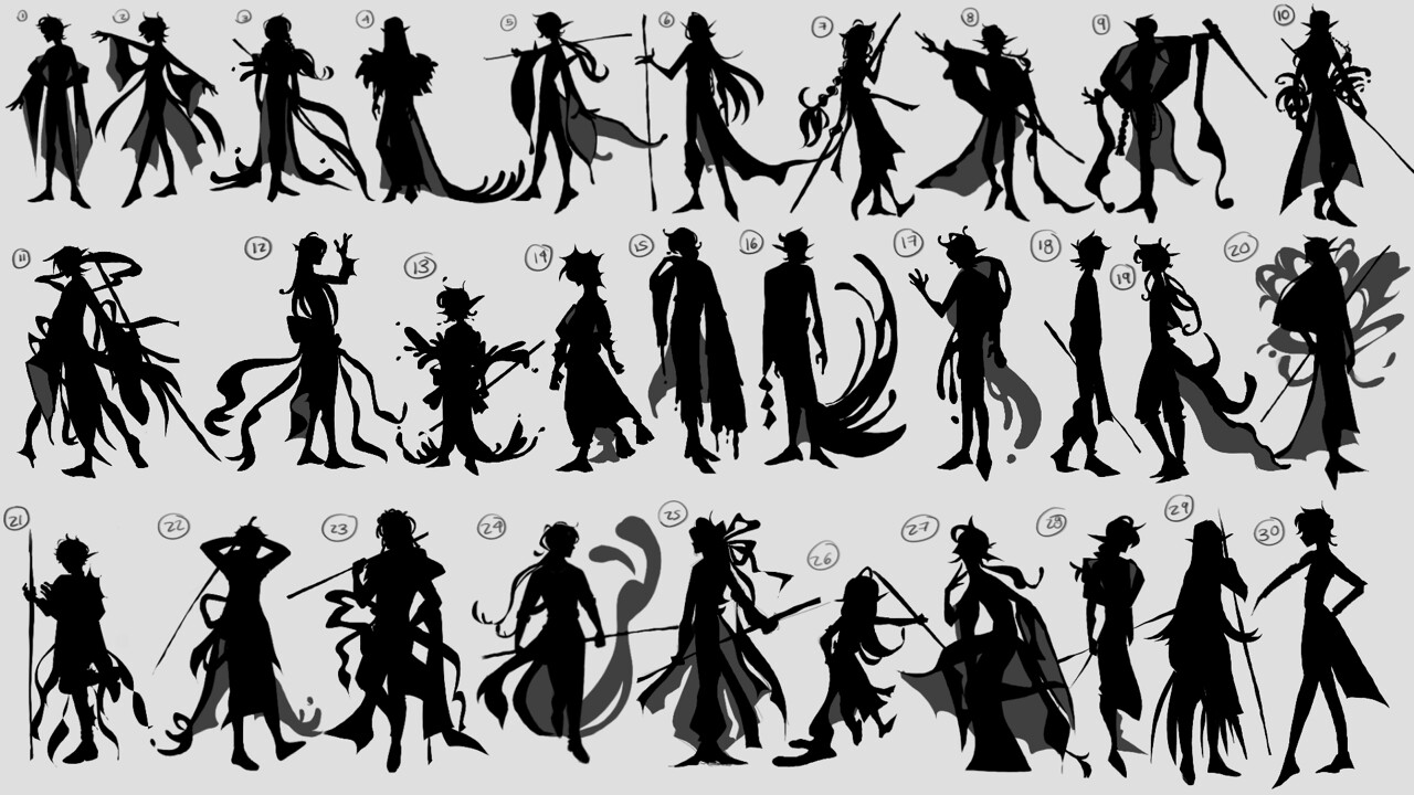 ArtStation - Silohuette Exploration