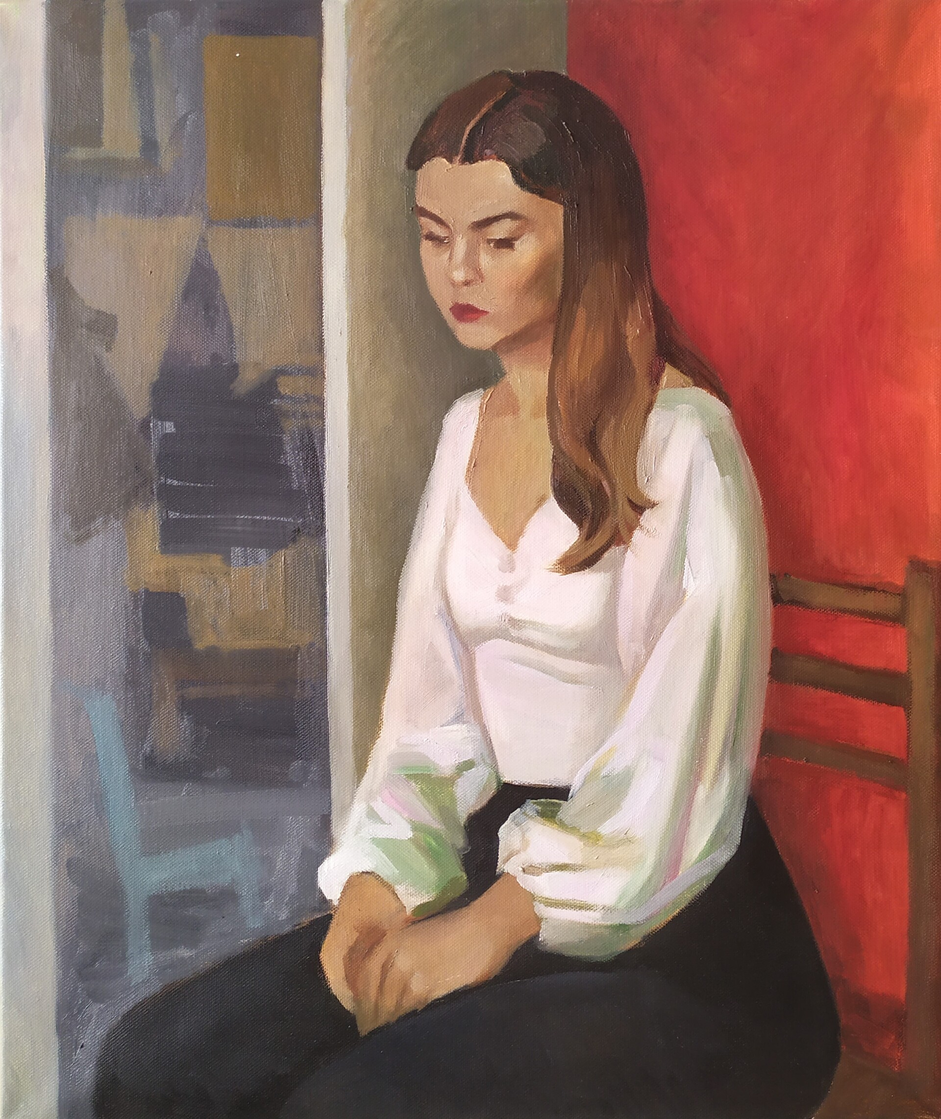 ArtStation - A modest girl