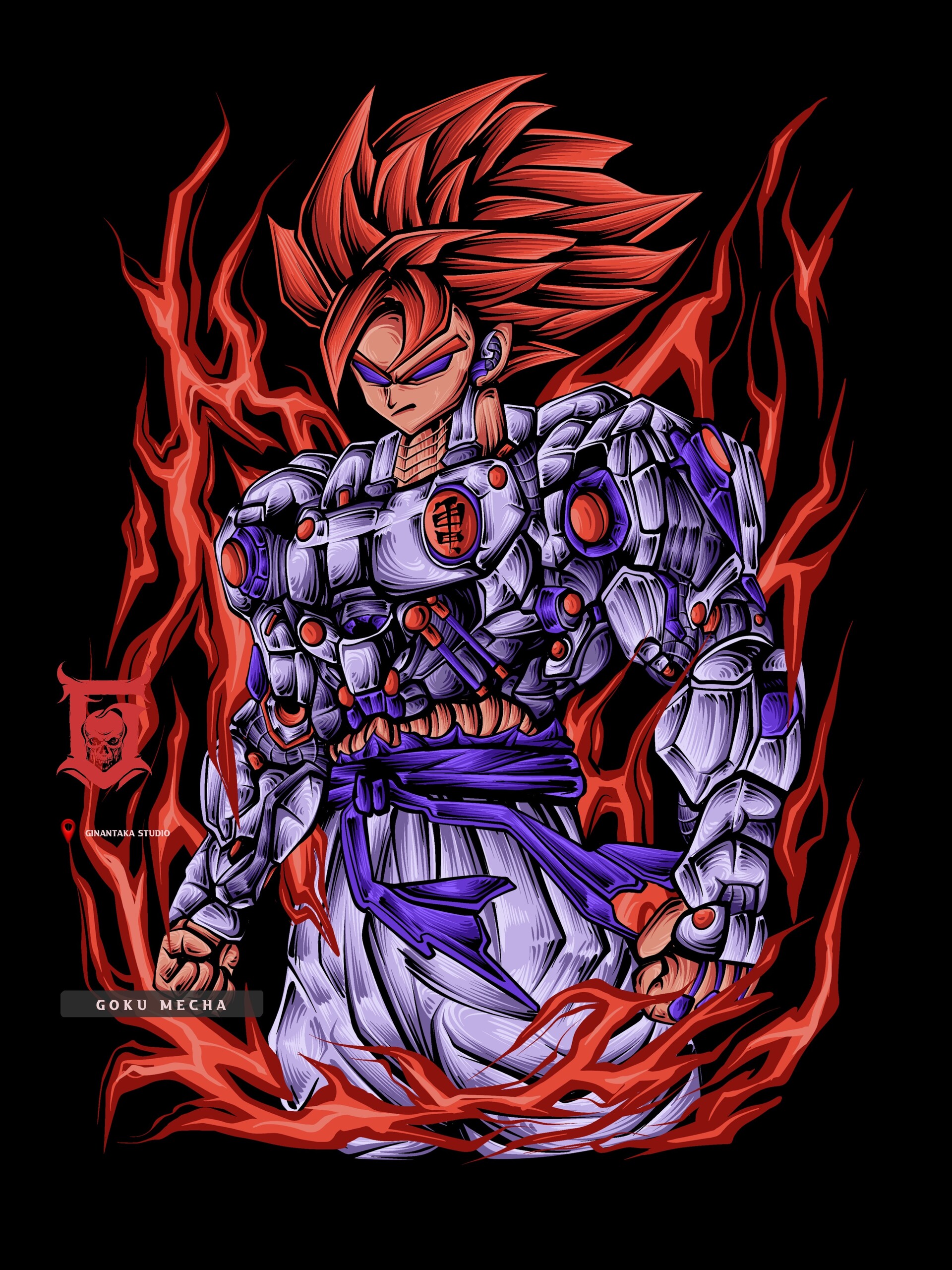 ArtStation - Cyber Goku SuperSaiya