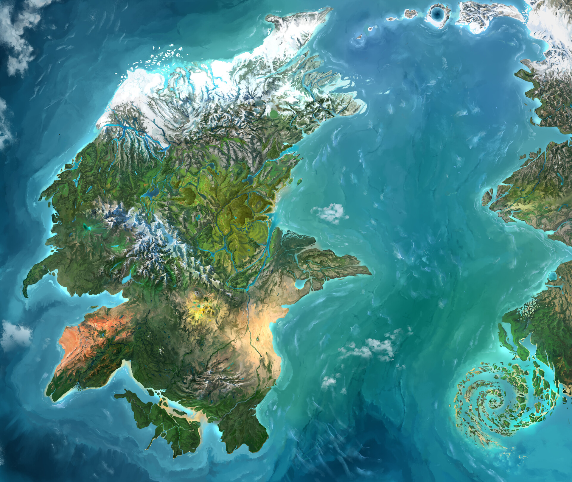 ArtStation - Fantasy Map: Alterran