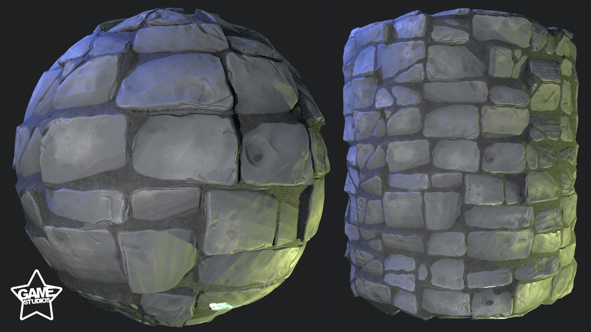 ArtStation - Stylized Brick Wall Material 05 - Substance 3D Designer