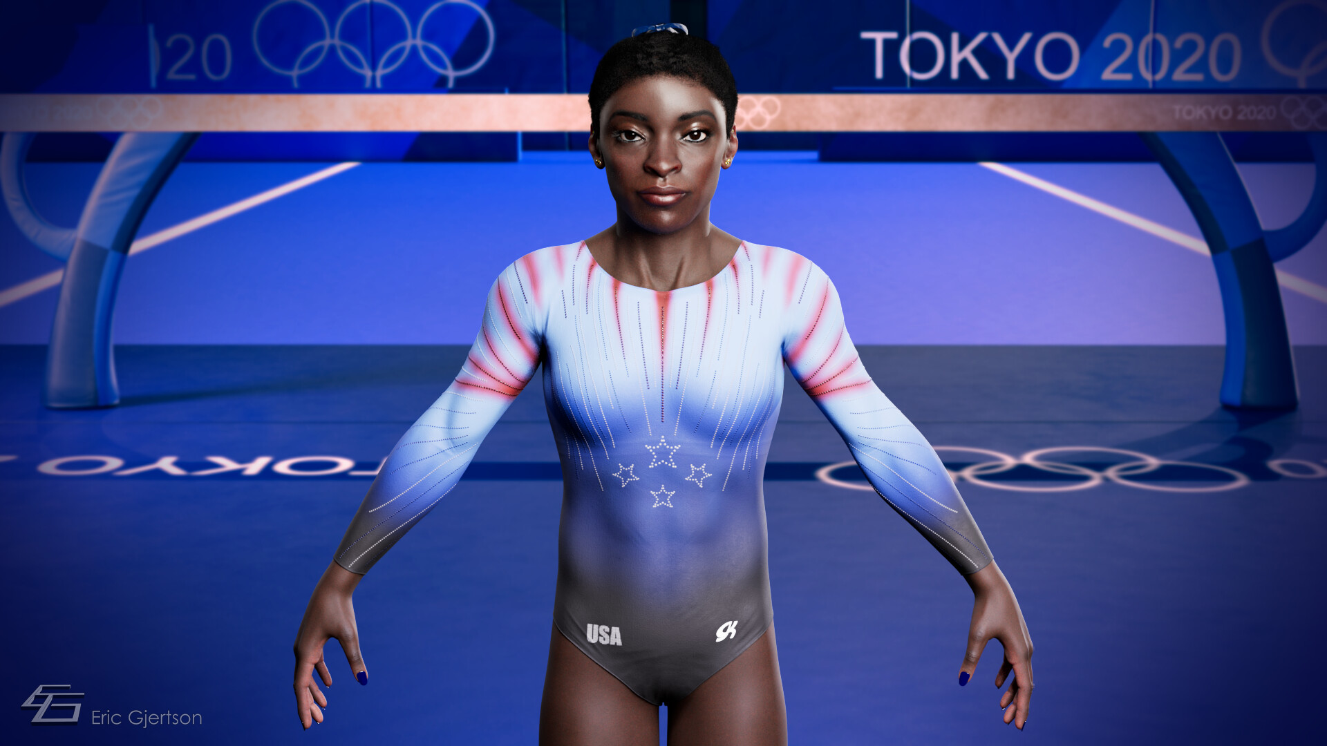 Eric Gjertson - Simone Biles 3D Model