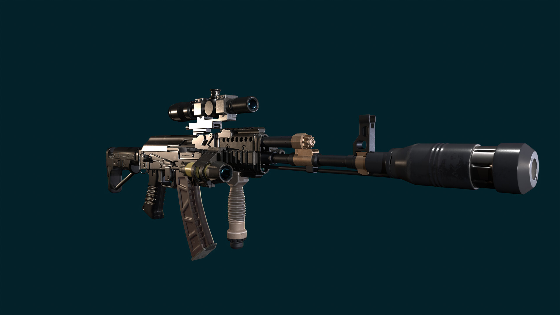 ArtStation - high poly ak337