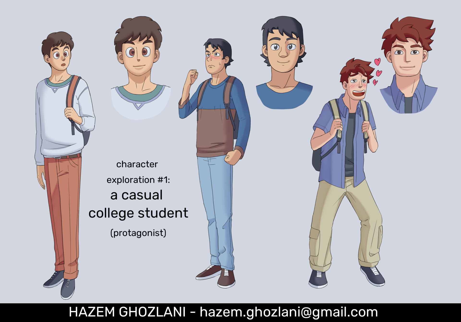 Hazem Ghozlani - A few character explorations