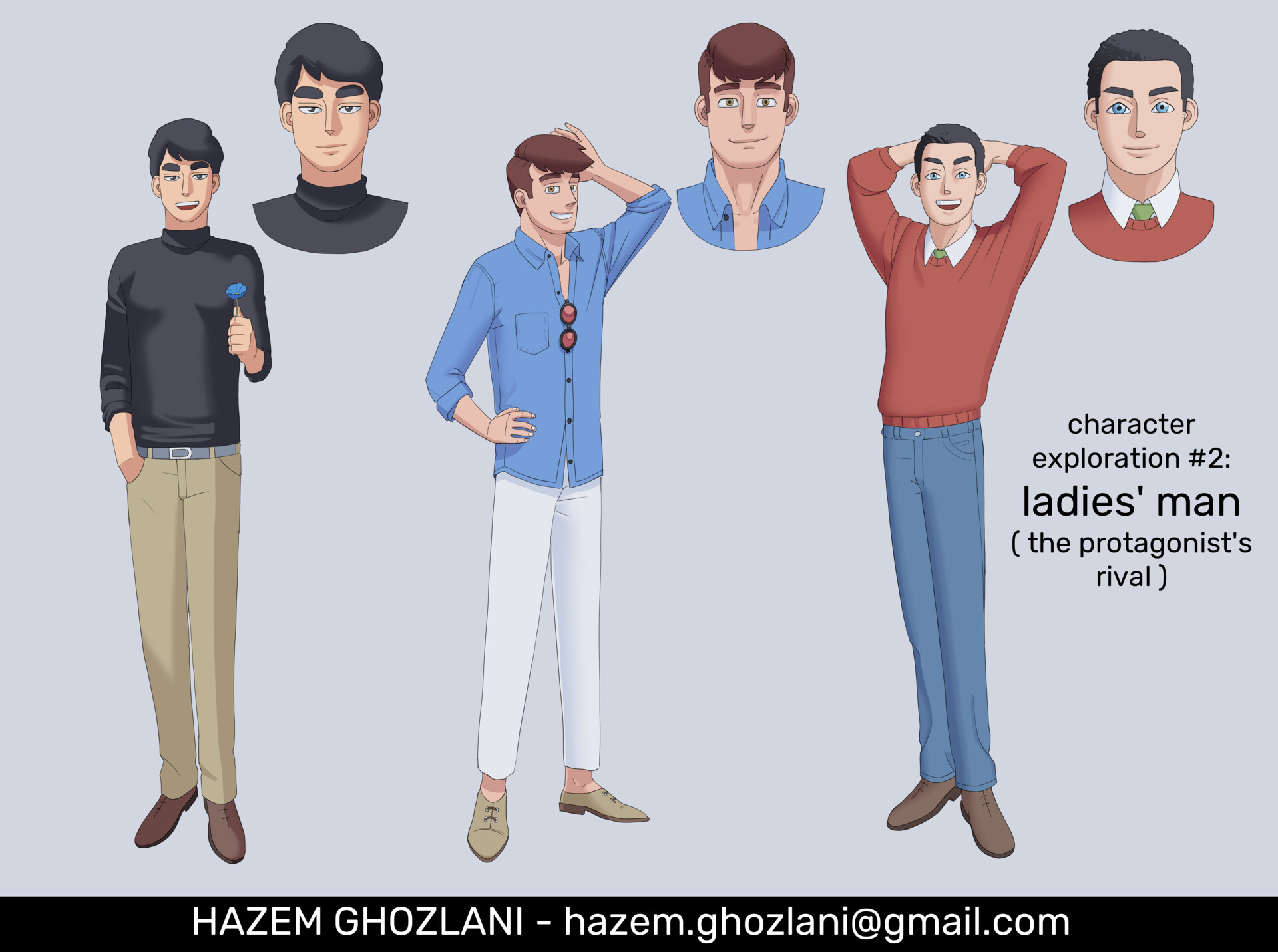 Hazem Ghozlani - A few character explorations