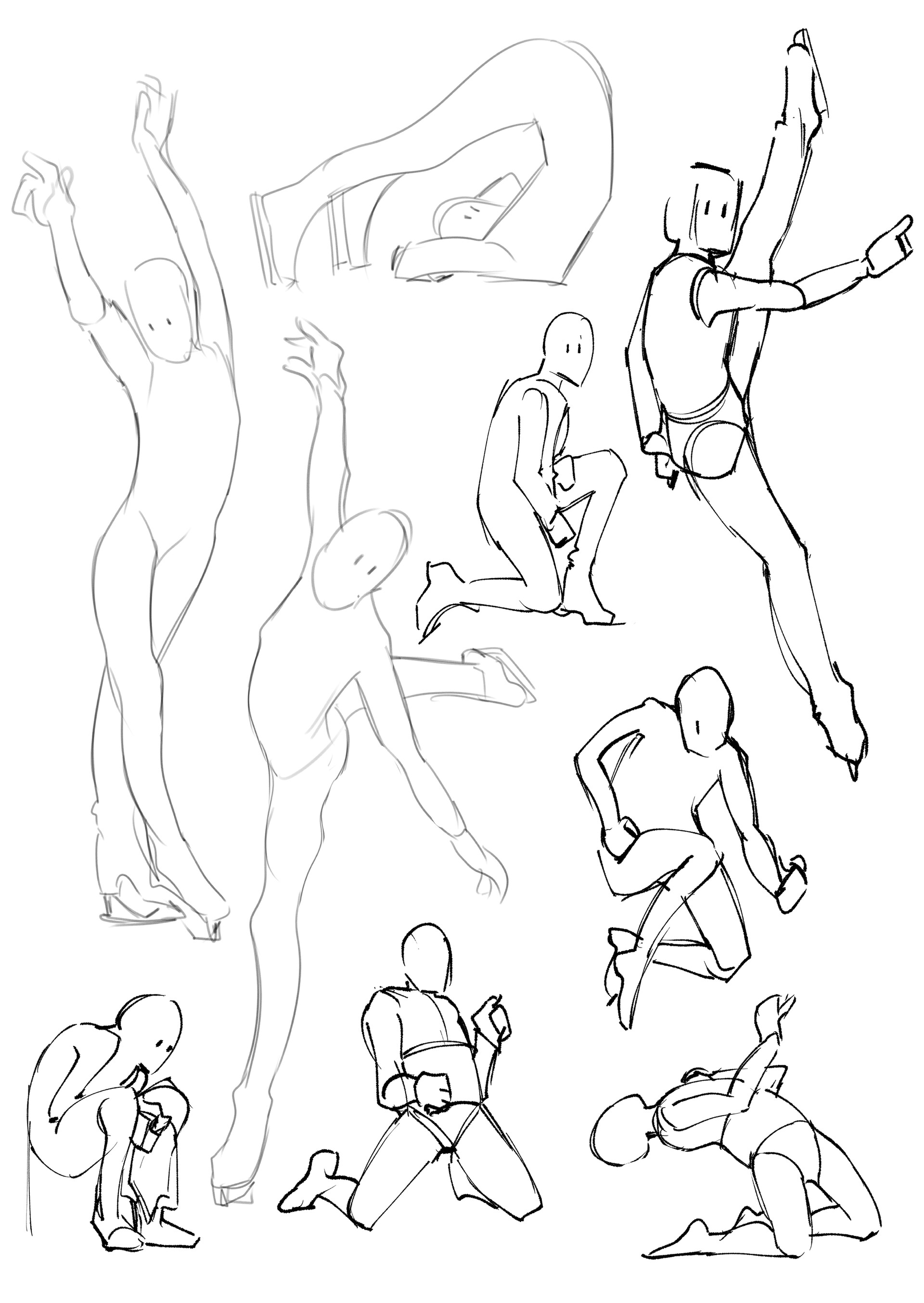 ArtStation - Simple body sketches