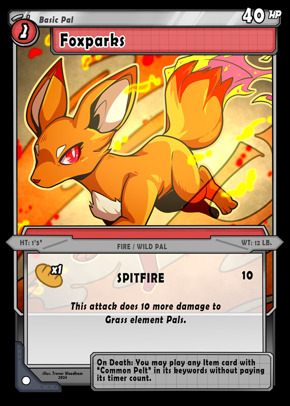 ArtStation - Palworld TCG Pitch Project, "Foxparks"
