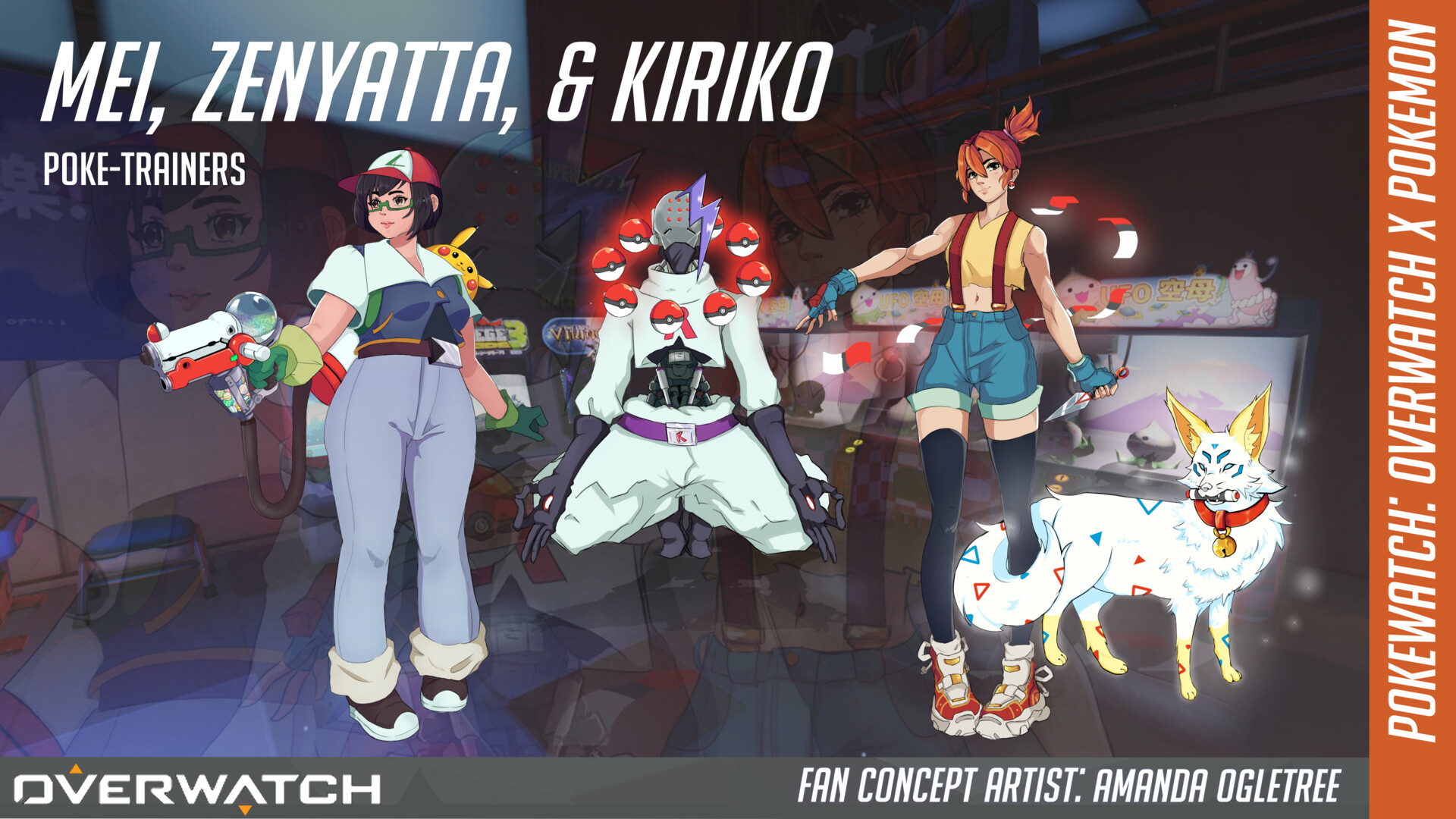 ArtStation - Pokewatch | Overwatch x Pokemon Fan Skins