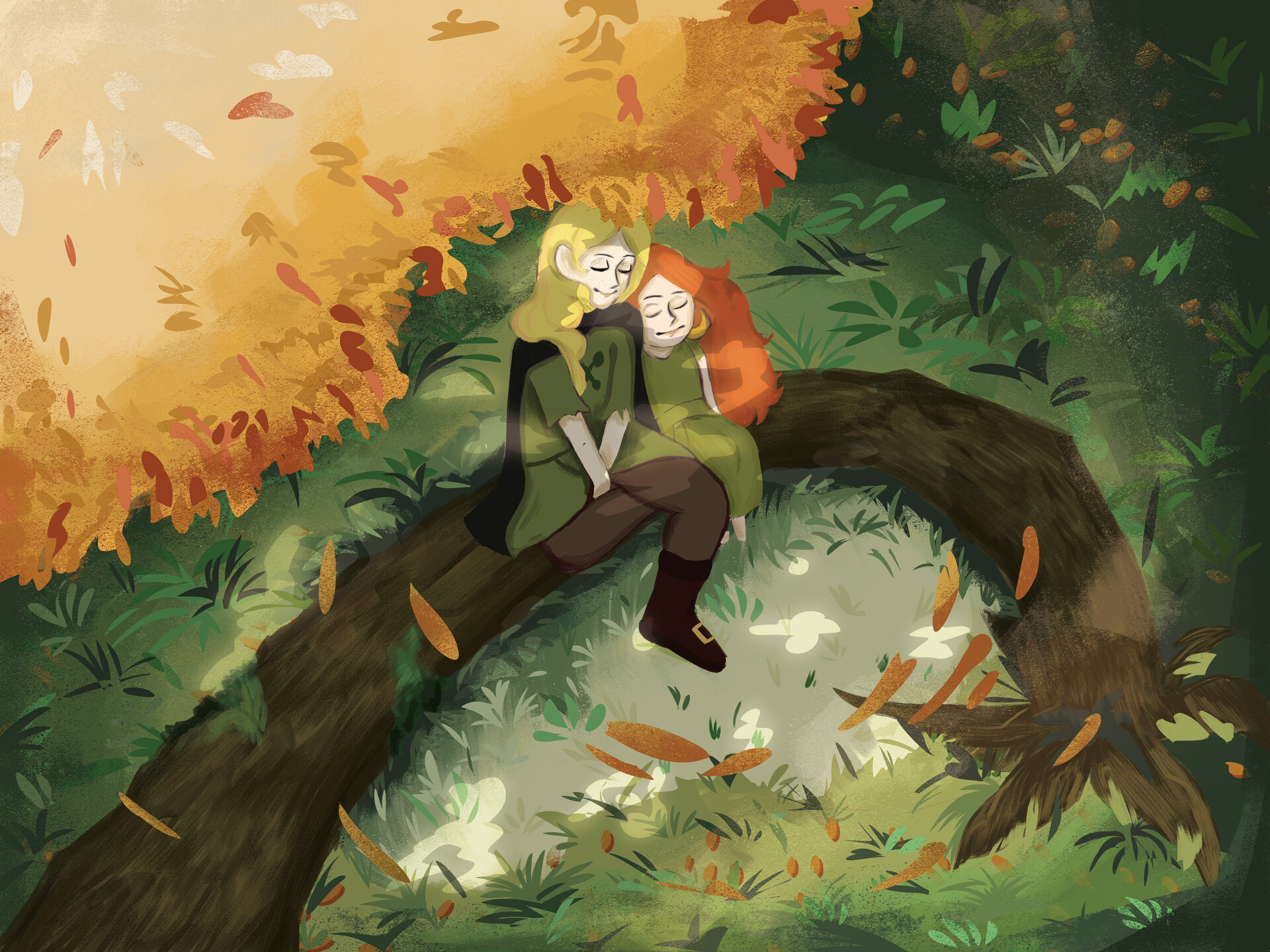 ArtStation - Mebh and Robin relaxing