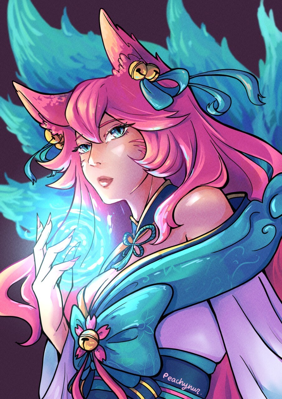ArtStation - Spirit blossom Ahri