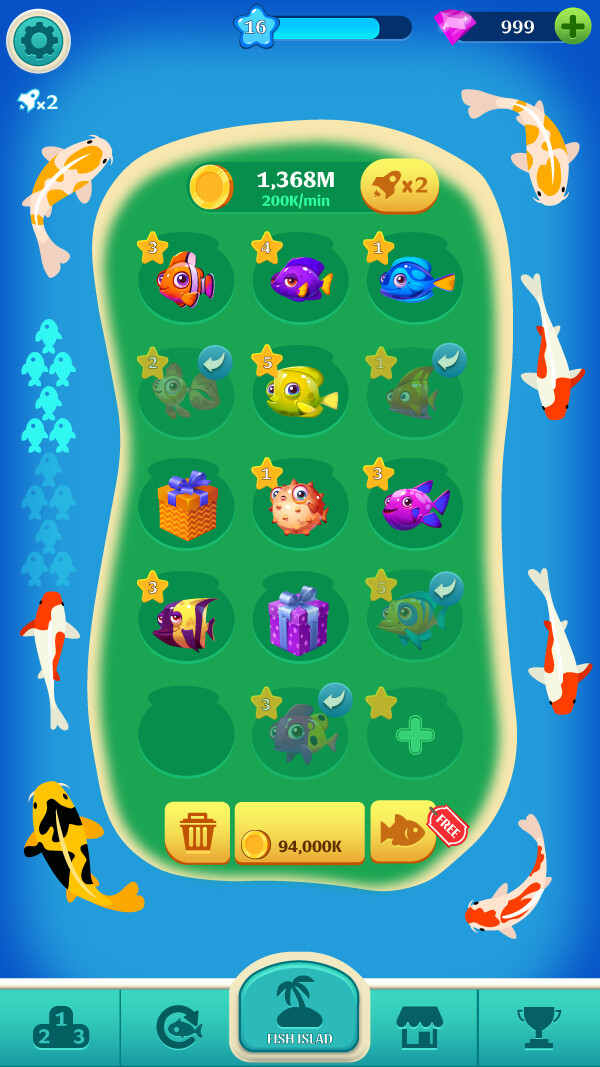 ArtStation - Fish Merge UI