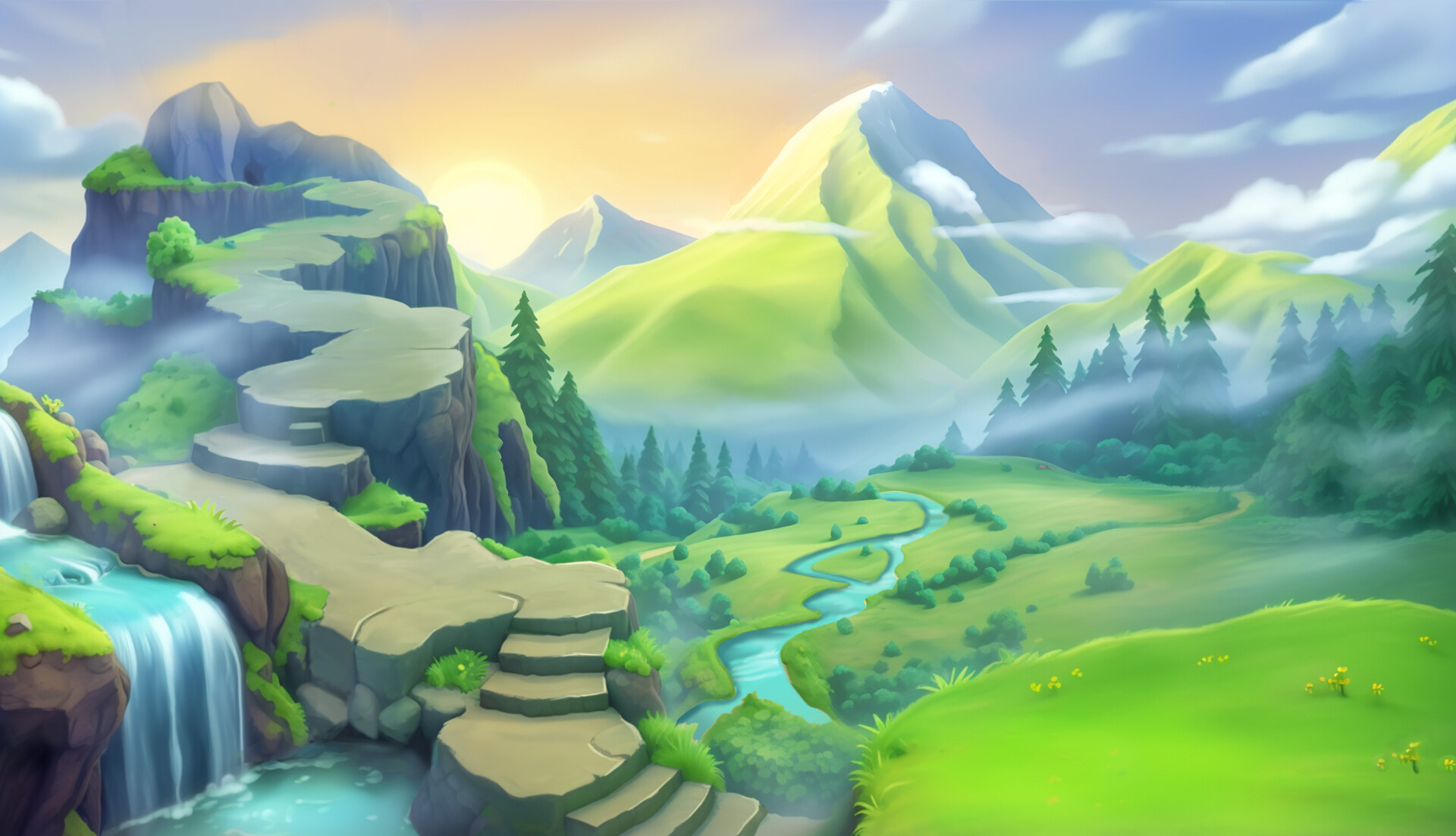 ArtStation - mountain path