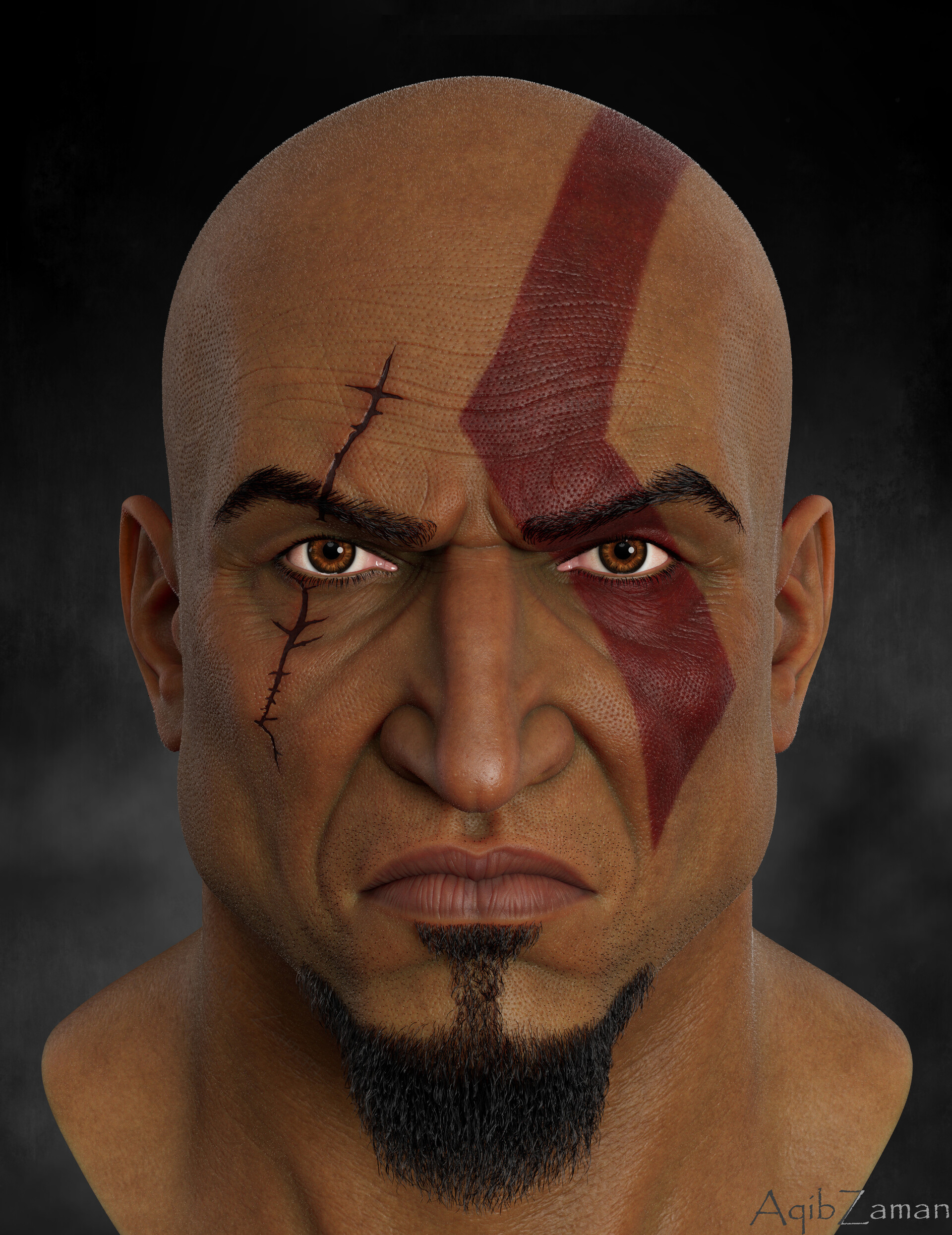 ArtStation - God Of War Kratos (Before Ashes)