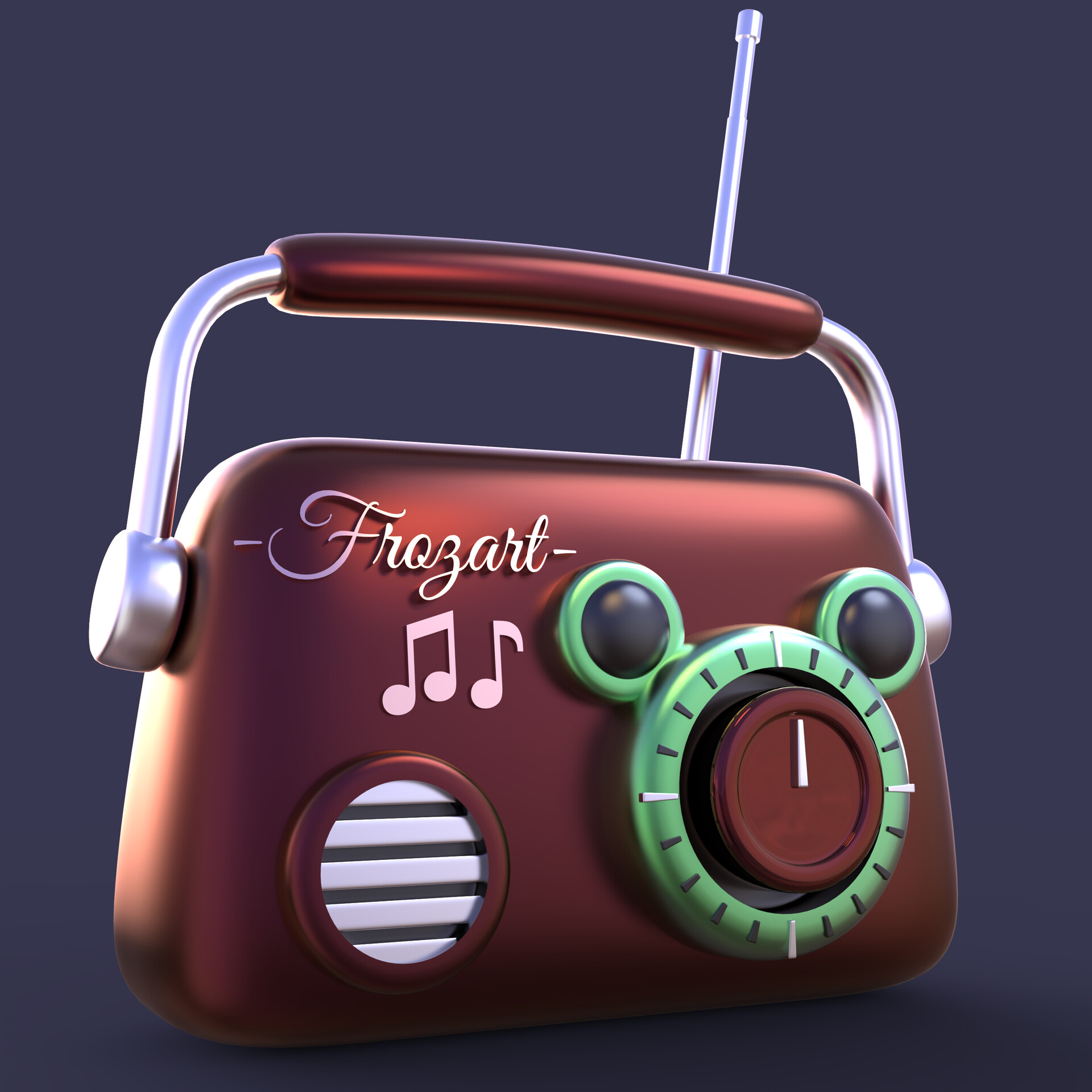 ArtStation - frog radio