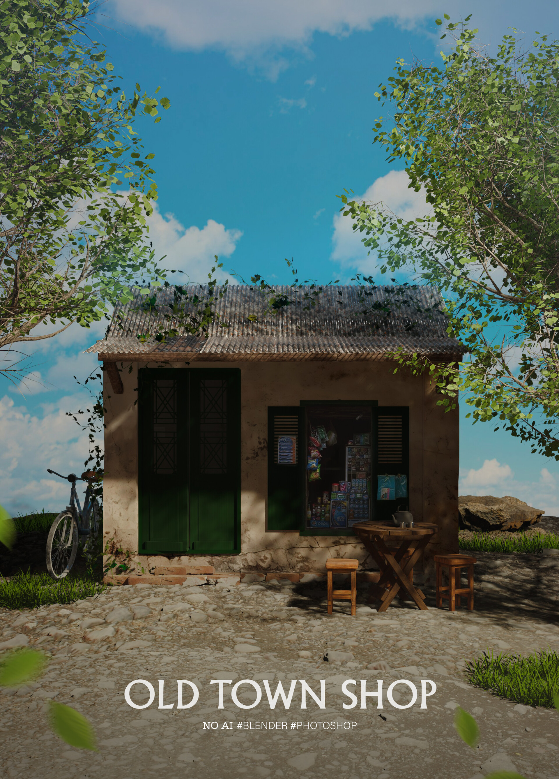 ArtStation - OLD TOWN SHOP