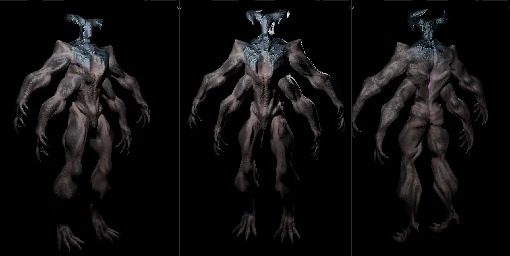 Walid Belkhir - Four arm creature concept character