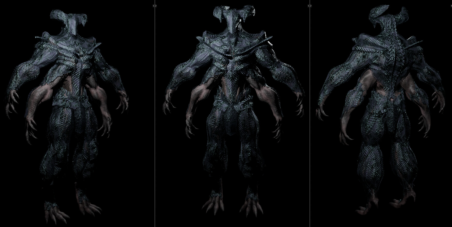 Walid Belkhir - Four arm creature concept character