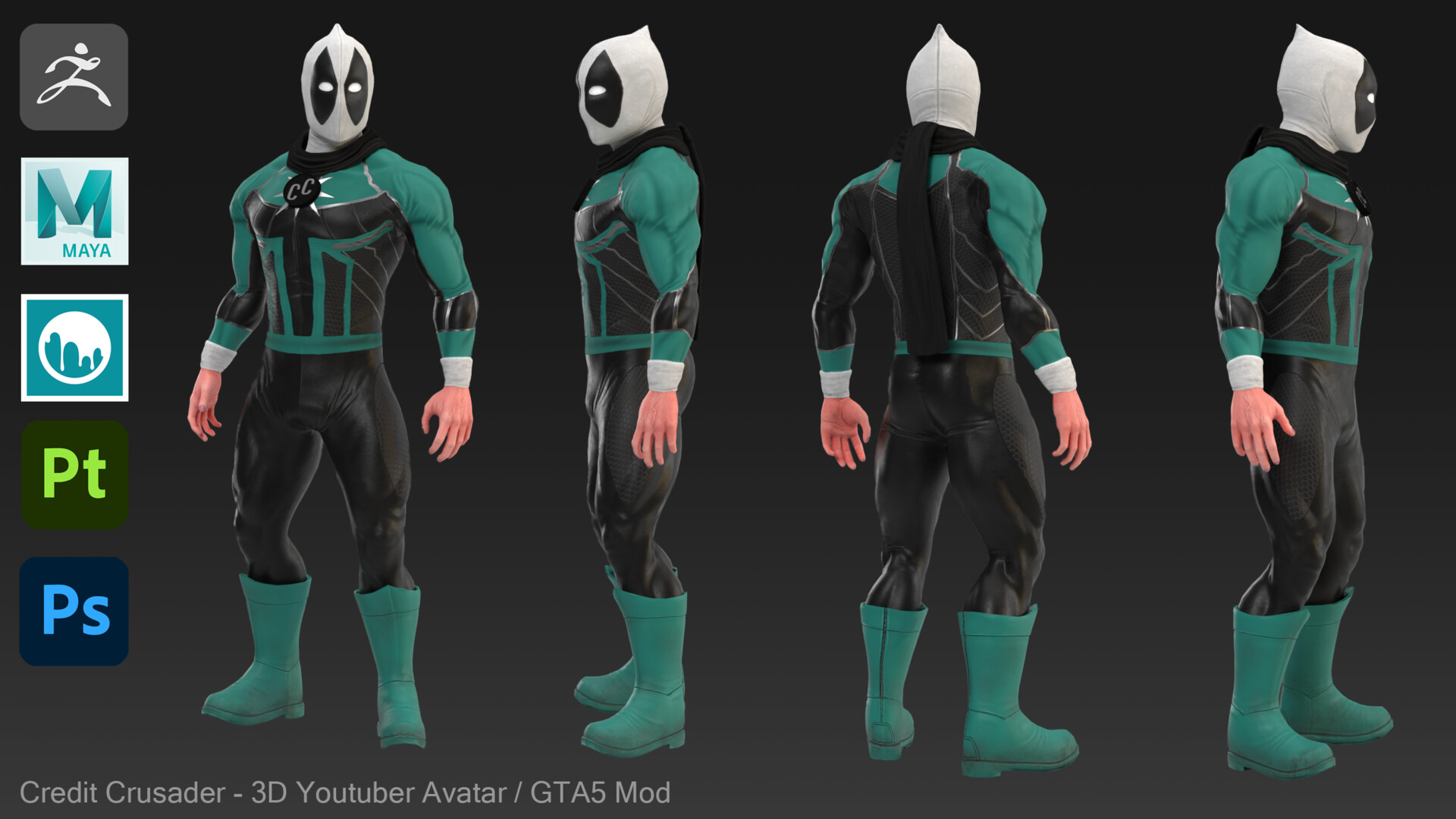 ArtStation - Super Hero Avatar 3D Model - Crusader
