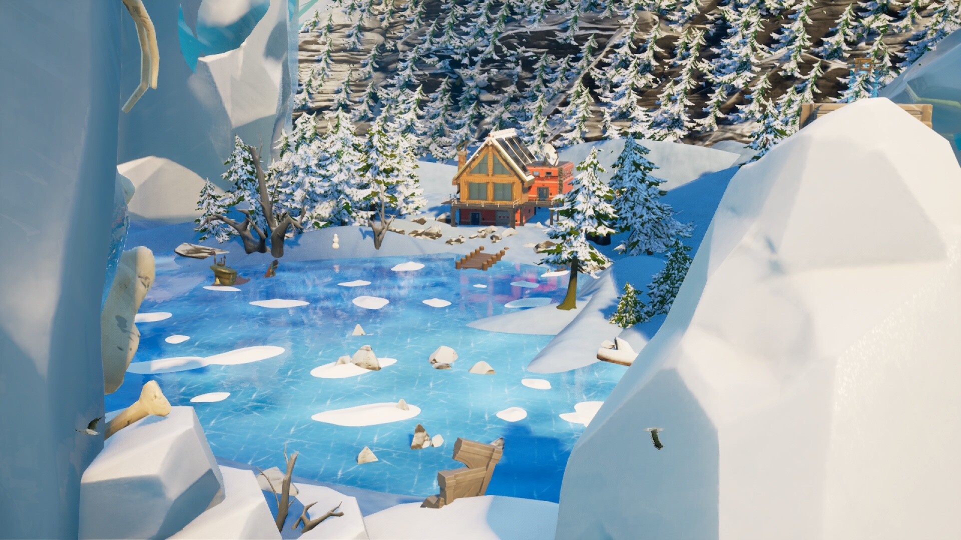 MkStar - Fortnite Ch. 3 Snow Concept Art: Remade in Creative