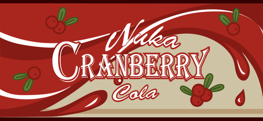 ArtStation - Nuka Cola Cranberry Label