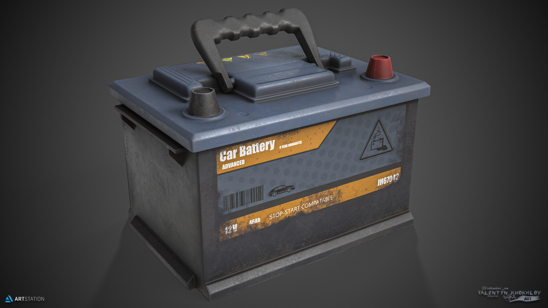 ArtStation - Car Battery