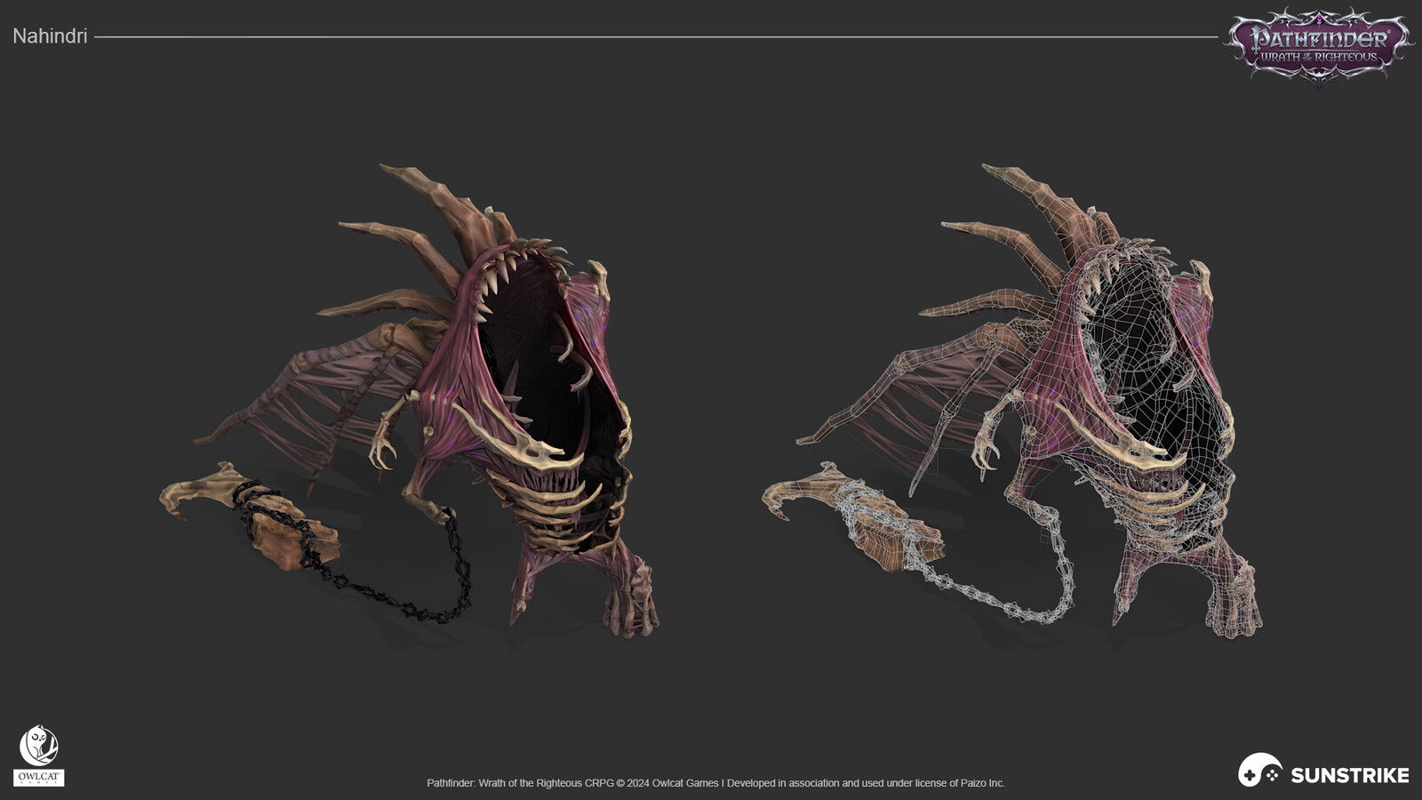 SunStrike Studios - Nahindri monster 3D renders and concept art for Pathfinder: Wrath of the ...