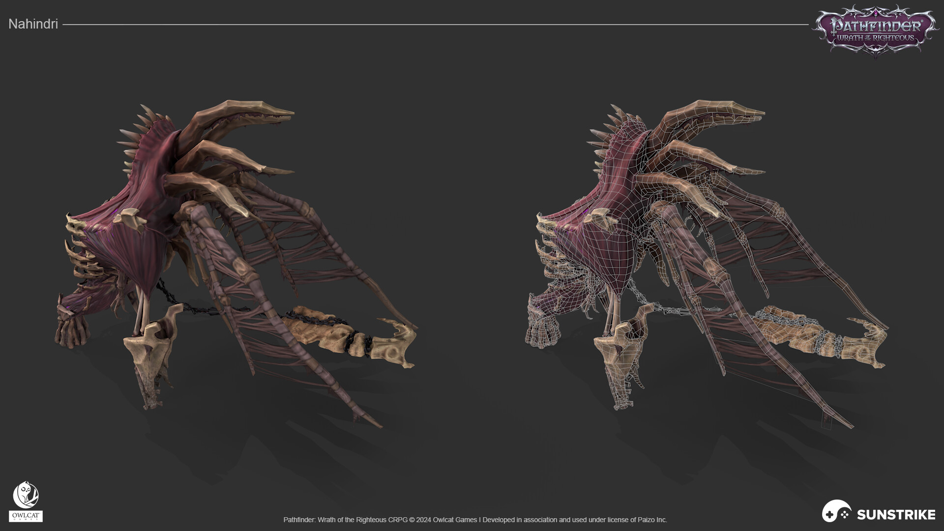 SunStrike Studios - Nahindri monster 3D renders and concept art for Pathfinder: Wrath of the ...