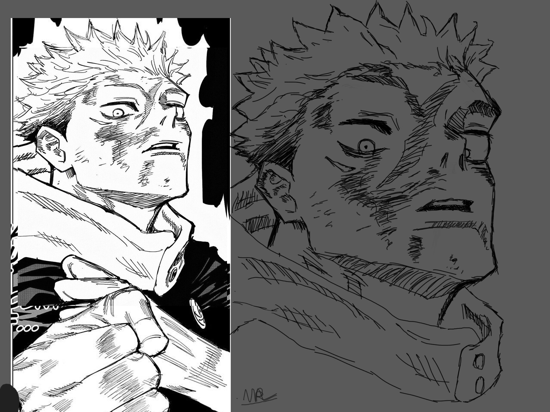 ArtStation - 120% potential Yuji redraw