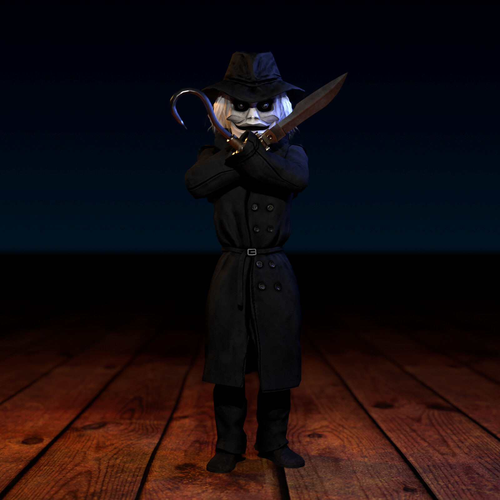 Drake Kazmierczak - Blade - 3D Model - Puppet Master: The Game