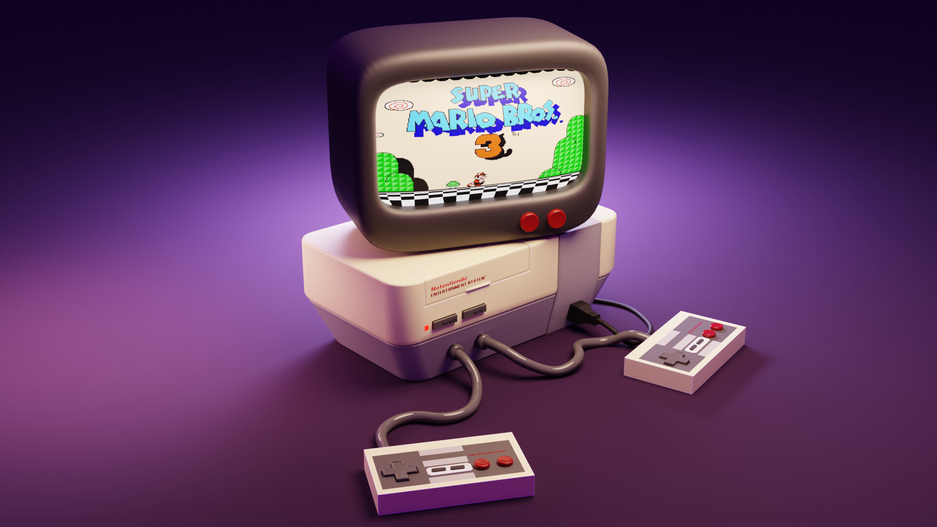 ArtStation - Retro Game Console