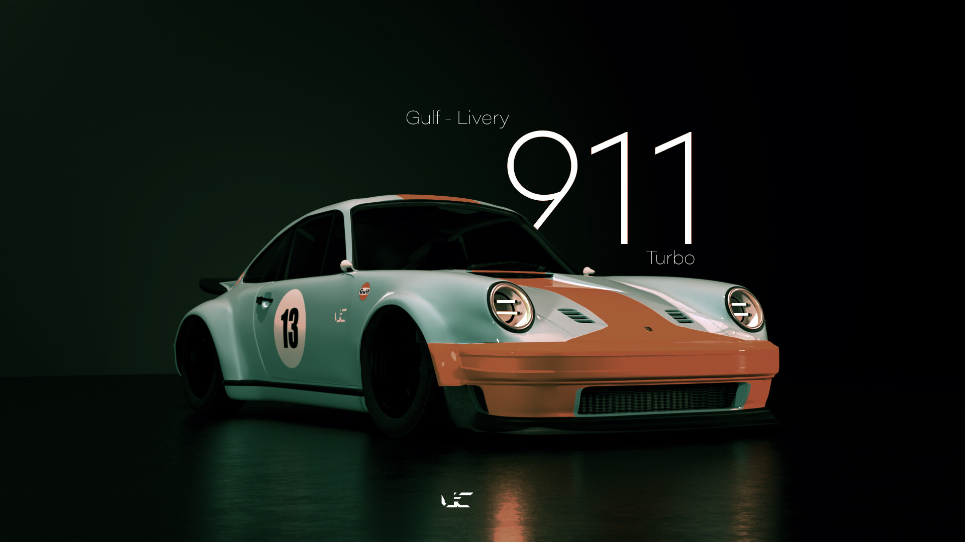 ArtStation - Gulf livery 911 turbo - Cyberpunk style