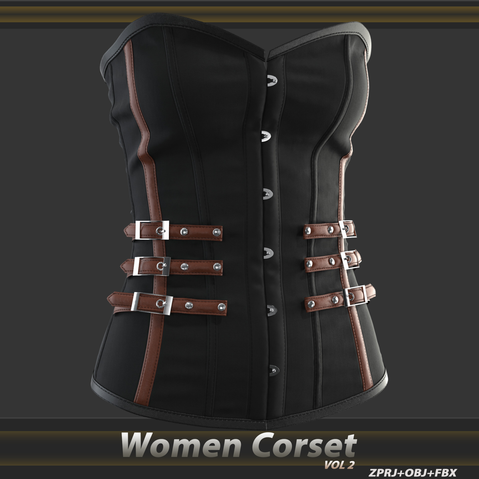 ArtStation - Women Corset No.5