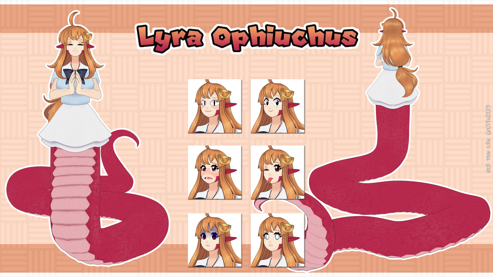ArtStation - Lyra Ophiucius VRM Character Sheet