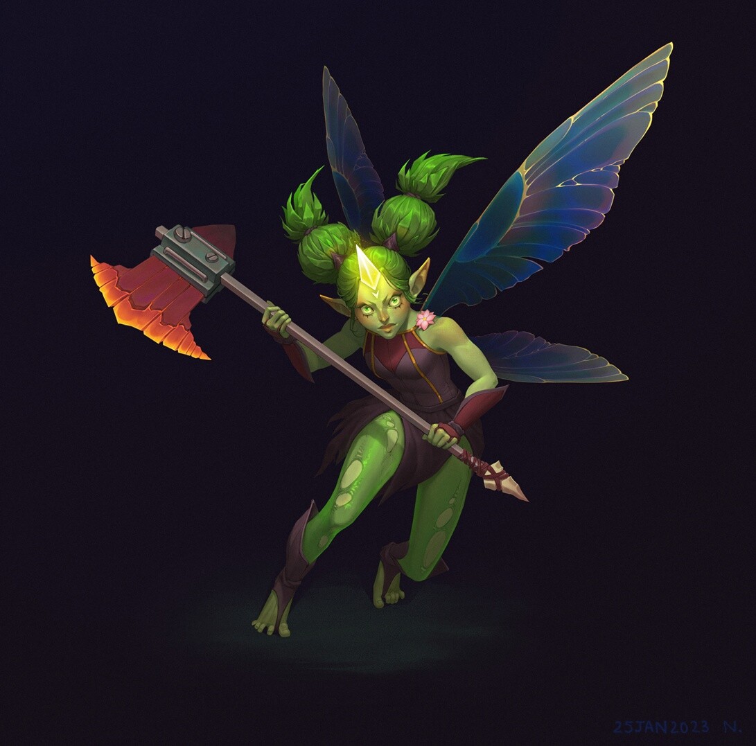 ArtStation - Faerie Barbarian