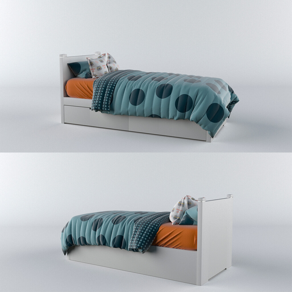 ArtStation - Single bed