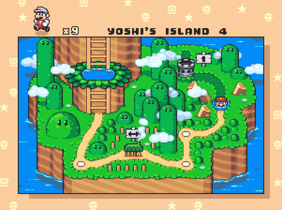 Fondo De Pantalla Del Mapa De Super Mario