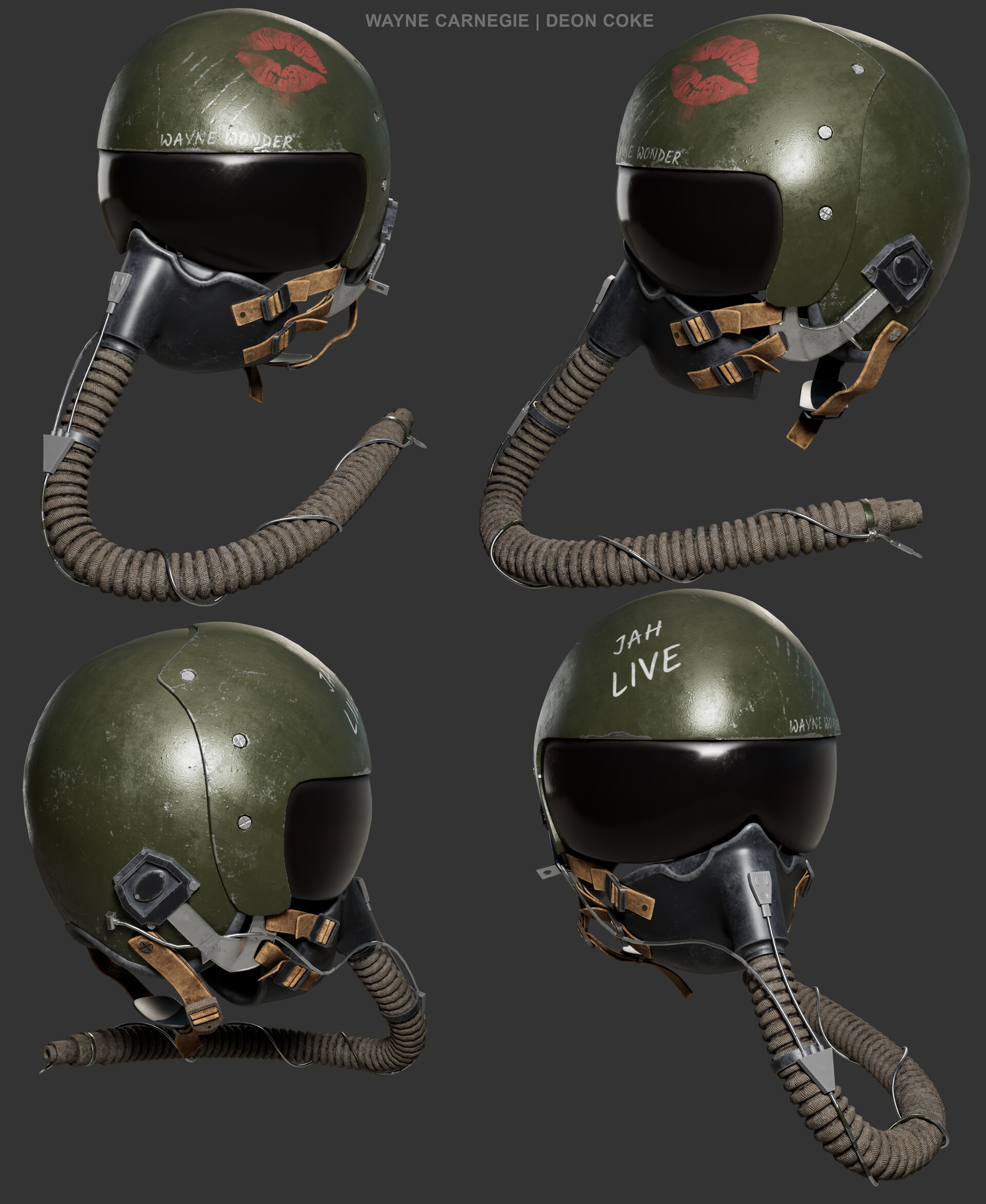 WAYNE CARNEGIE - Fighter Pilot Helmet