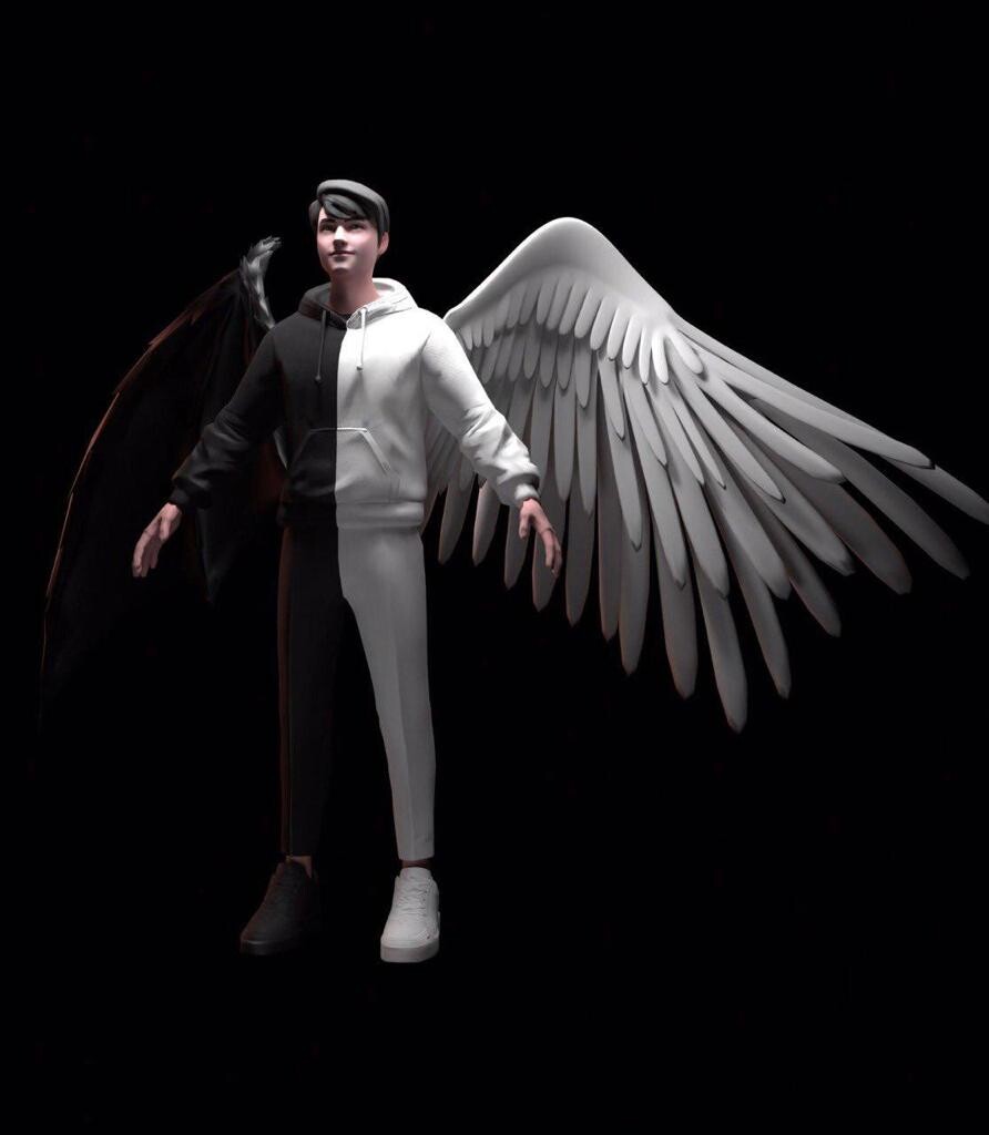 ArtStation - Angel Vtuber Model