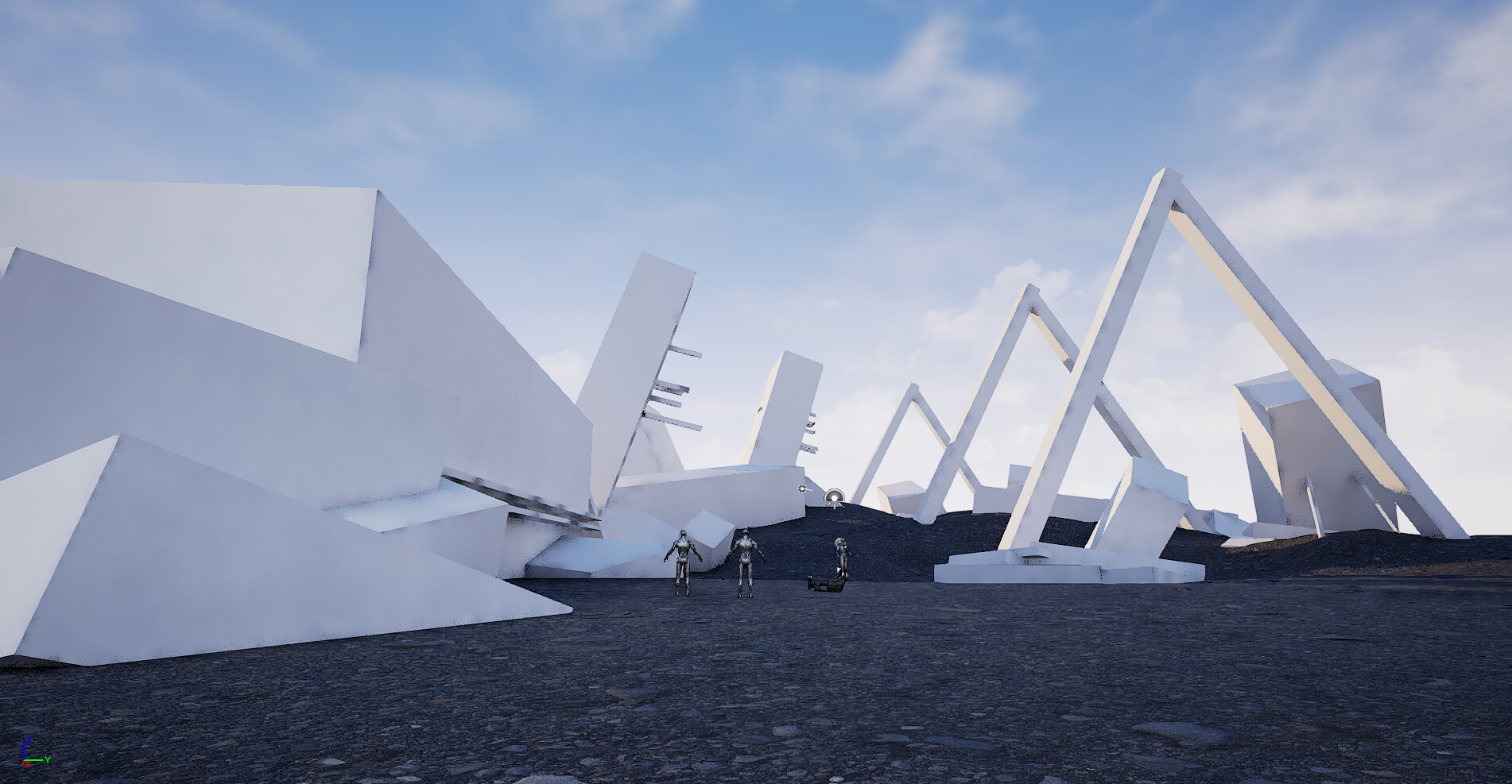 ArtStation - LEVEL BLOCKING - OPENING SCENE - PASS 2 - WITH VIDEO