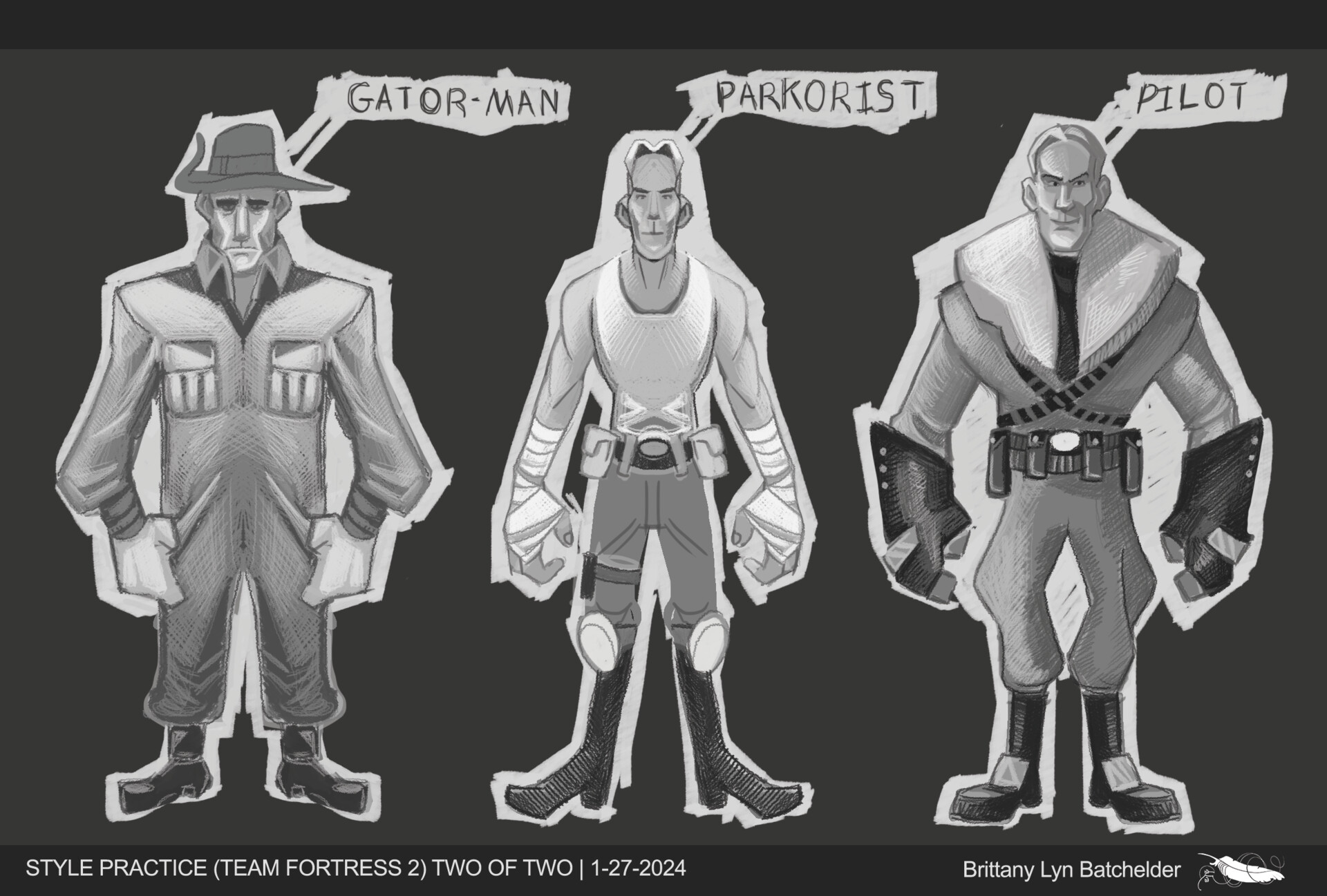 ArtStation - Style Practice (TF2) Two of Two