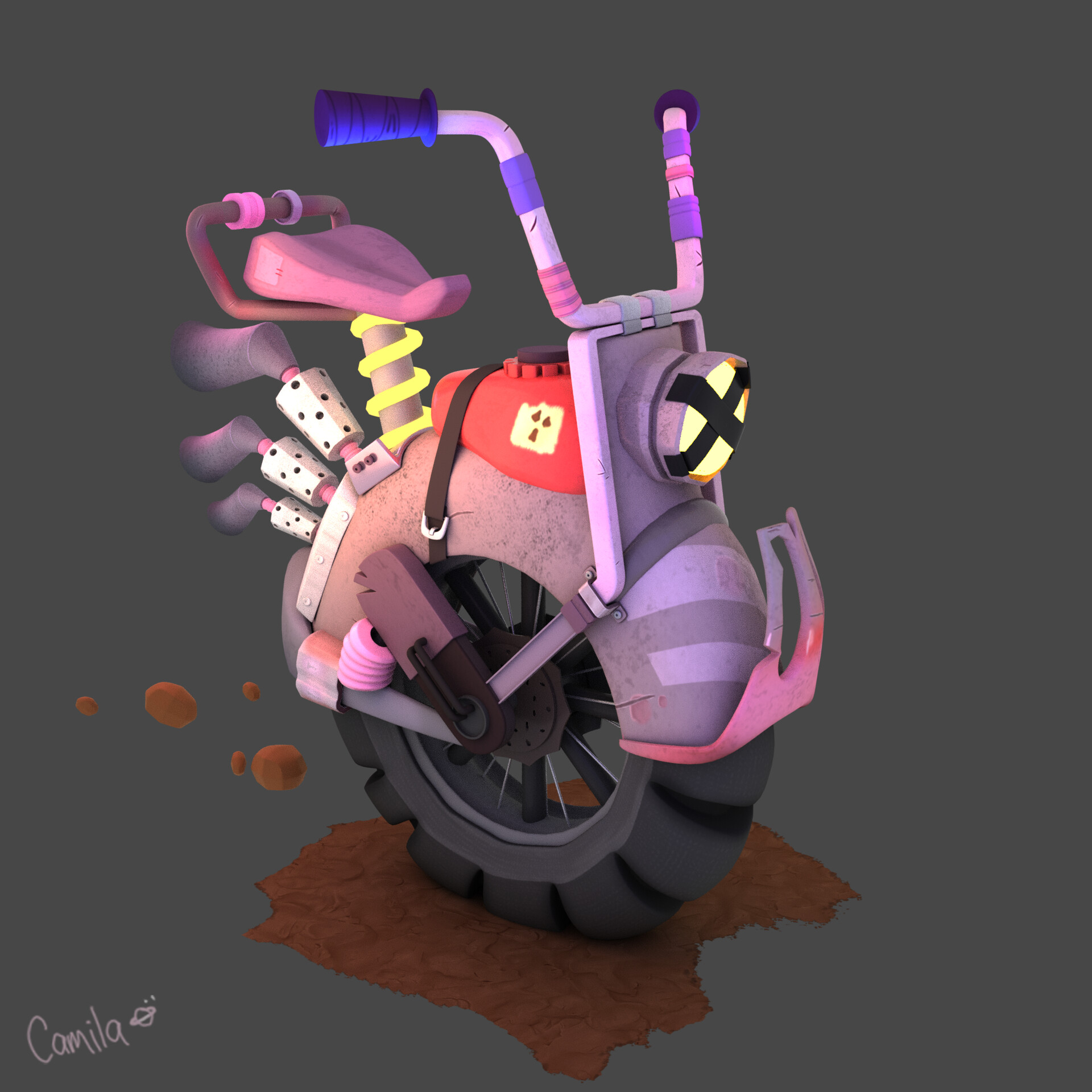 ArtStation - Stylized Motorcycle