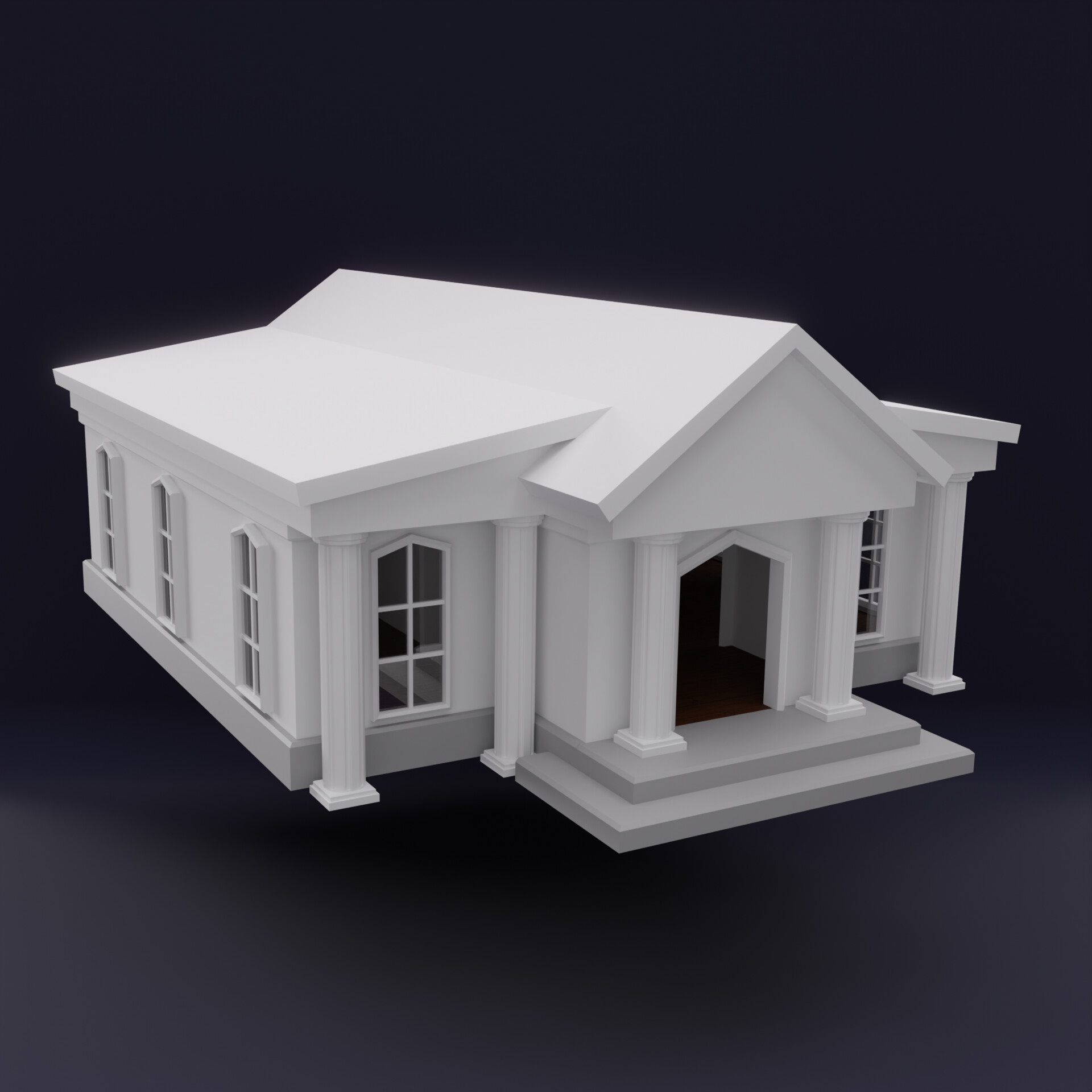 ArtStation - Low Poly Museum | 3d Model