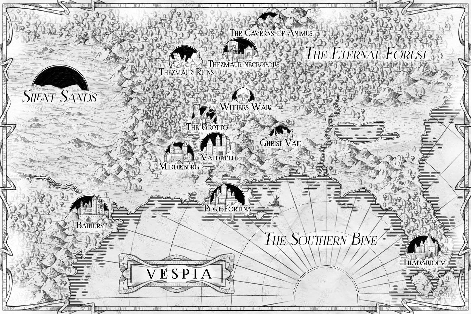 ArtStation - MAP OF VESPIA