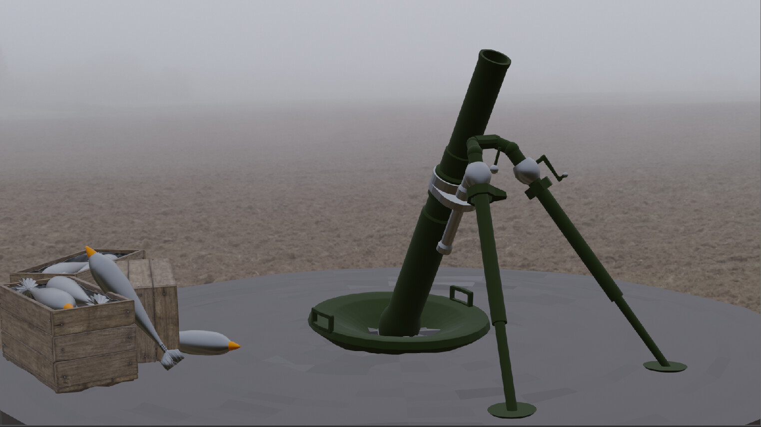 ArtStation - mortar 120 mm