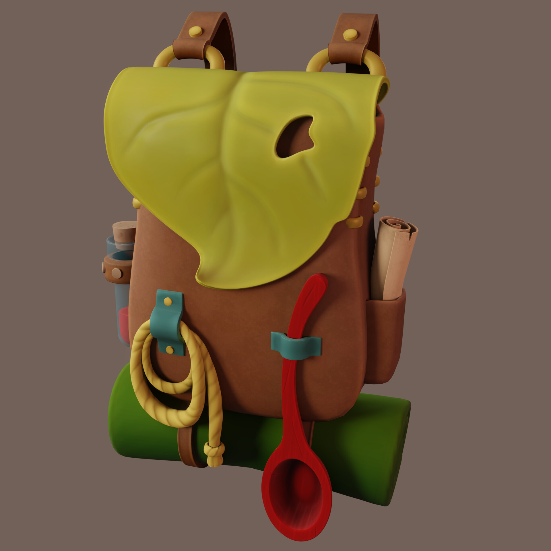 ArtStation - Traveler's backpack
