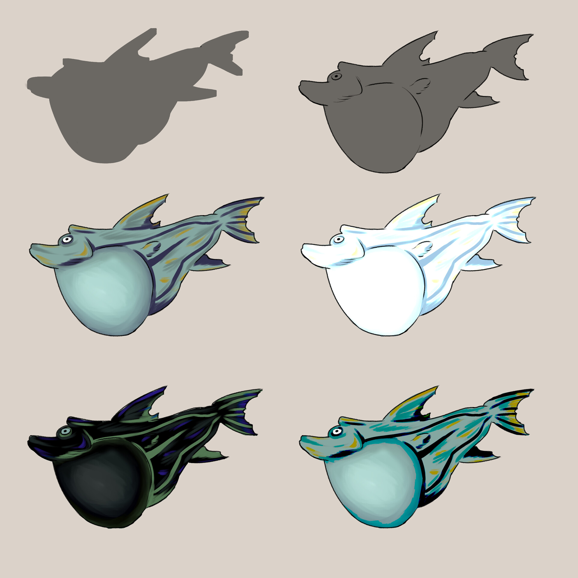 ArtStation - Underwater Creature Concepts