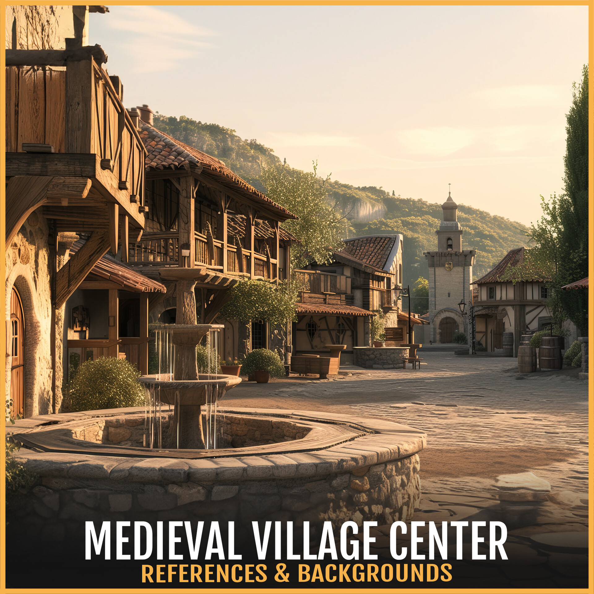 ArtStation - 505 Medieval Village Center