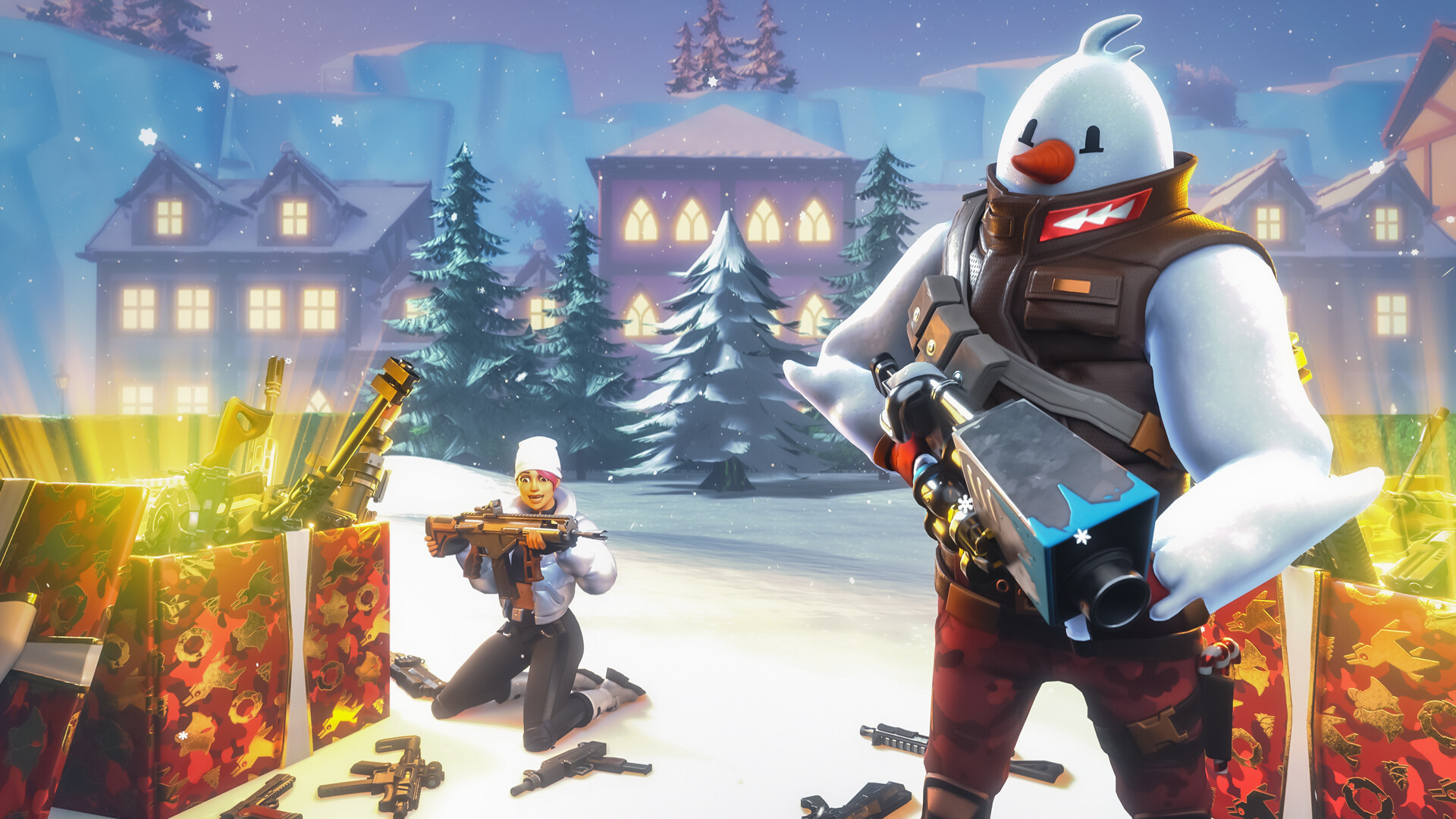 ArtStation - Frosty Town Gun Game