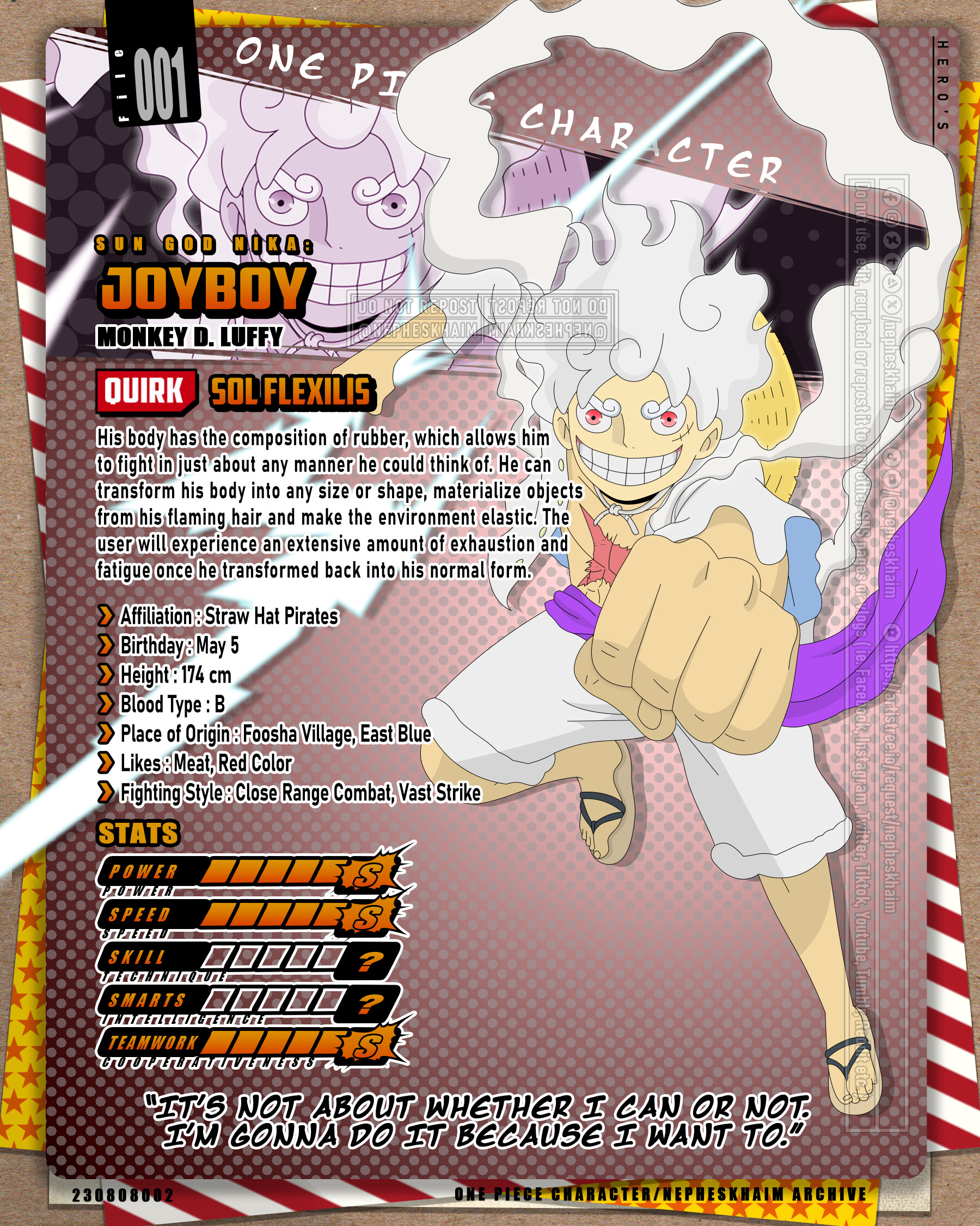 ArtStation - Monkey D. Luffy BNHA Profile